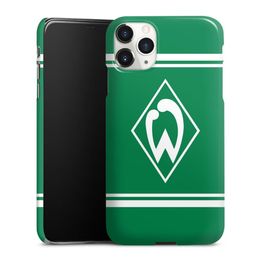 DeinDesign iPhone 11 Pro Max Handy Premium Case Smartphone Handyh&uuml;lle Schutzh&uuml;lle gl&auml;nzend Logo Sv Werder Bremen Official Licensed Product Premium Case