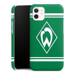 DeinDesign iPhone 12 mini Handy Premium Case Smartphone Handyh&uuml;lle Schutzh&uuml;lle gl&auml;nzend Sv Werder Bremen Official Licensed Product Logo Premium Case