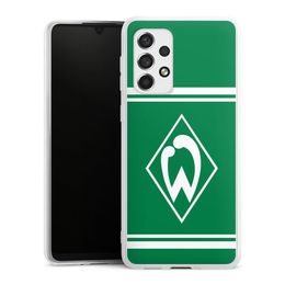 DeinDesign Galaxy A33 5G Handy Silikon H&uuml;lle Case transparent Handyh&uuml;lle Logo Sv Werder Bremen Official Licensed Product Silikon Case