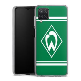DeinDesign Galaxy A12 Handy Silikon H&uuml;lle Case transparent Handyh&uuml;lle Sv Werder Bremen Official Licensed Product Logo Silikon Case