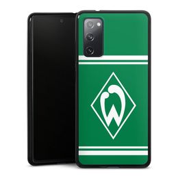 DeinDesign Galaxy S20 FE Handy Silikon H&uuml;lle Case schwarz Handyh&uuml;lle Logo Sv Werder Bremen Official Licensed Product