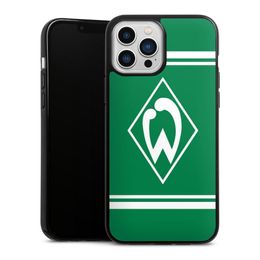 DeinDesign iPhone 13 Pro Max Handy Silikon H&uuml;lle Case schwarz Handyh&uuml;lle Sv Werder Bremen Official Licensed Product Logo