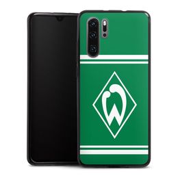 DeinDesign Huawei P30 Pro Handy Silikon H&uuml;lle Case schwarz Handyh&uuml;lle Sv Werder Bremen Official Licensed Product Logo