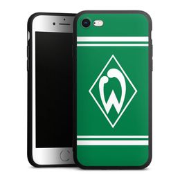 DeinDesign iPhone SE (2020) Handy Premium Silikon H&uuml;lle Handyh&uuml;lle schwarz Case Logo Sv Werder Bremen Official Licensed Product Silikon Premium Case