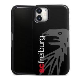 DeinDesign iPhone 11 Handy Panzer Handyh&uuml;lle robuste Outdoor H&uuml;lle Schutzh&uuml;lle gl&auml;nzend Logo Sc Freiburg Official Licensed Product Tough Case