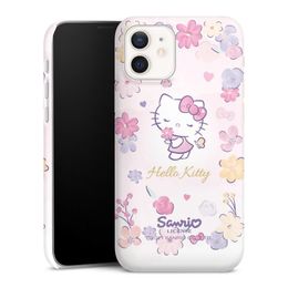 DeinDesign iPhone 12 Handy Premium Case Smartphone Handyh&uuml;lle Schutzh&uuml;lle matt Water Colour Hello Kitty Merchandise Premium Case