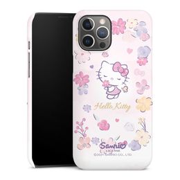 DeinDesign iPhone 12 Pro Max Handy Premium Case Smartphone Handyh&uuml;lle Schutzh&uuml;lle matt Water Colour Hello Kitty Merchandise Premium Case