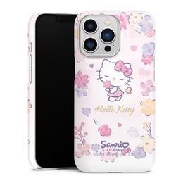 DeinDesign iPhone 13 Pro Handy Premium Case Smartphone Handyh&uuml;lle Schutzh&uuml;lle gl&auml;nzend Water Colour Hello Kitty Merchandise Premium Case