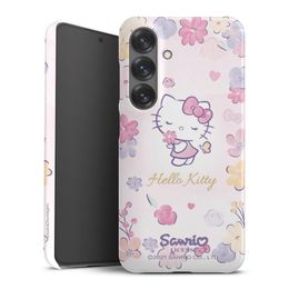 DeinDesign Galaxy S25 Handy Premium Case Smartphone Handyh&uuml;lle Schutzh&uuml;lle matt Water Colour Hello Kitty Merchandise Premium Case