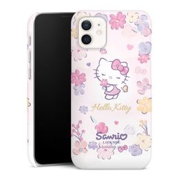 DeinDesign iPhone 12 mini Handy Premium Case Smartphone Handyh&uuml;lle Schutzh&uuml;lle matt Water Colour Hello Kitty Merchandise Premium Case