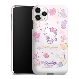 DeinDesign iPhone 11 Pro Max Handy Premium Case Smartphone Handyh&uuml;lle Schutzh&uuml;lle gl&auml;nzend Water Colour Hello Kitty Merchandise Premium Case