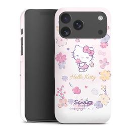 DeinDesign iPhone 17 Pro Max Handy Premium Case Smartphone Handyh&uuml;lle Schutzh&uuml;lle gl&auml;nzend Water Colour Hello Kitty Merchandise Premium Case