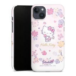 DeinDesign iPhone 14 Plus Handy Premium Case Smartphone Handyh&uuml;lle Schutzh&uuml;lle gl&auml;nzend Water Colour Hello Kitty Merchandise Premium Case