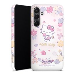 DeinDesign Galaxy A35 5G Handy Premium Case Smartphone Handyh&uuml;lle Schutzh&uuml;lle matt Water Colour Hello Kitty Merchandise Premium Case