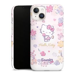 DeinDesign iPhone 14 Handy Premium Case Smartphone Handyh&uuml;lle Schutzh&uuml;lle matt Water Colour Hello Kitty Merchandise Premium Case