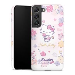 DeinDesign Galaxy S22 Handy Premium Case Smartphone Handyh&uuml;lle Schutzh&uuml;lle matt Water Colour Hello Kitty Merchandise Premium Case