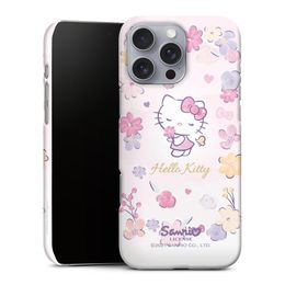 DeinDesign iPhone 16 Pro Max Handy Premium Case Smartphone Handyh&uuml;lle Schutzh&uuml;lle gl&auml;nzend Water Colour Hello Kitty Merchandise Premium Case