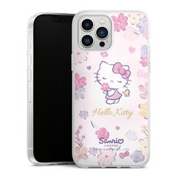 DeinDesign iPhone 13 Pro Max Handy Silikon H&uuml;lle Case transparent Handyh&uuml;lle Water Colour Hello Kitty Merchandise Silikon Case