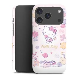 DeinDesign iPhone 17 Pro Handy Premium Case Smartphone Handyh&uuml;lle Schutzh&uuml;lle gl&auml;nzend Water Colour Hello Kitty Merchandise Premium Case