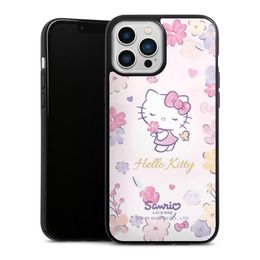DeinDesign iPhone 13 Pro Max Handy Silikon H&uuml;lle Case schwarz Handyh&uuml;lle Water Colour Hello Kitty Merchandise