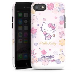 DeinDesign iPhone SE (2020) Handy Panzer Handyh&uuml;lle robuste Outdoor H&uuml;lle Schutzh&uuml;lle matt Merchandise Hello Kitty Water Colour Tough Case