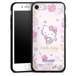 DeinDesign iPhone SE (2022) Handy Slim Case extra d&uuml;nn Silikon Handyh&uuml;lle schwarz H&uuml;lle Hello Kitty Merchandise Water Colour Silikon Slim Case