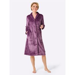 WITT Damen Morgenmantel, violett, Gr&ouml;&szlig;e 36/38