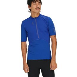 Hoka One One Hoka Skybreeze Short Sleeve Zip Bekleidung Herren blau