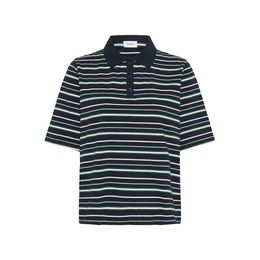 Saint Tropez Poloshirt 'Jemima' Damen Gr&ouml;&szlig;e XS dunkelblau / gr&uuml;n / wei&szlig;