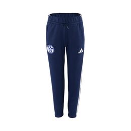 adidas Performance Workout Pants 'FC Schalke 04' boy Blue size 140