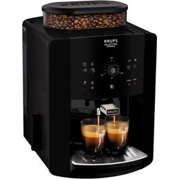 Krups Kaffeevollautomat "EA8110 Arabica Quattro Force", schwarz, B:28,7cm H:40cm T:38,1cm, Kaffeevollautomaten, 1450 Watt, Wassertankkapazität: 1,8 Liter, Pumpendruck: 15 bar