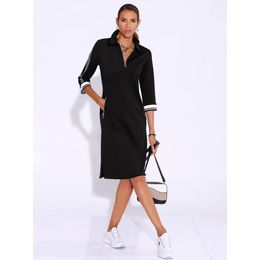 CR&Eacute;ATION L Shirtkleid CREATION L "Modal-Mix-Kleid", Damen, Gr. 40, Normalgr&ouml;&szlig;en, schwarz, Jersey, 50% Modal, 44% Polyester, 6% Elasthan, unifarben, knielang, Kleider Shirtkleid, Topseller