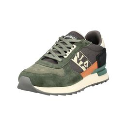Napapijri Sneaker Herren Gr&ouml;&szlig;e 42 dunkelgrau / dunkelgr&uuml;n / koralle / schwarz