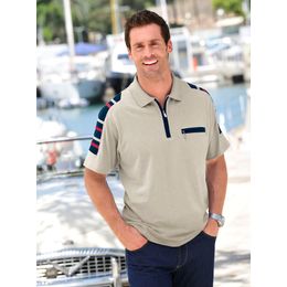 Poloshirt Catamaran "Kurzarm-Poloshirt", Herren, Gr. 52/54, beige, 100% Baumwolle, unifarben, ohne Ausschnitt, Shirts