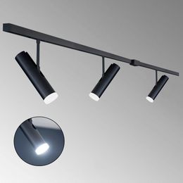 Sch&ouml;ner Wohnen Kollektion Deckenleuchte "HV-TRACK LINA", schwarz, 9 Stk., SCH&Ouml;NER WOHNEN-KOLLEKTION, Leuchten, Starterset, kein Suchen nach passenden Komponenten notwendig, LED Schienensystem LED Deckenstrahler