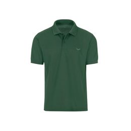 Poloshirt TRIGEMA "TRIGEMA Poloshirt DELUXE Piqué", Damen, Gr. L, grün (efeu), 100% Baumwolle, Basic, Shirts