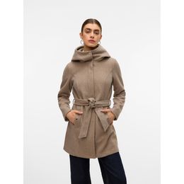 V&eacute;ro Moda Langjacke VERO MODA "VMPOPLIVA JACKET GA BOO", Damen, Gr. M, cub detail:melange, Web, Obermaterial: 100% Polyester, meliert, regular fit, Jacken Langjacke