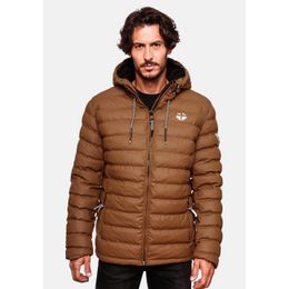 Winterjacke STONE HARBOUR "Zaharoo", Herren, Gr. XXL (56), braun (bronzed), Obermaterial: 95% Polyester, 5% Polyurethan, Futter: 100% Polyester, Wattierung: 100% Polyester, Ärmelfutter: 100% Polyester, gerade hüftbedeckend, hoch geschlossener Ausschnitt, Ärmel ohne Ärmelschlitz normaler Saum, Jacken, Wasserdichte, gesteppte Regenjacke für den Winter