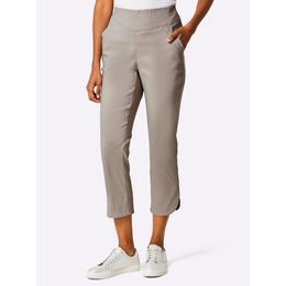 7/8-Hose Stehmann, Damen, Gr. 20, Kurzgr&ouml;&szlig;en, beige (sesam), 76% Lyocell, 19% Polyamid, 5% Elasthan, unifarben, 7/8-L&auml;nge, Hosen 7/8-Hose