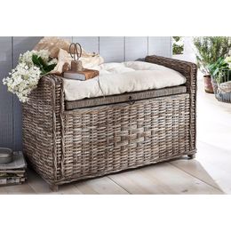 Sitzkissen, beige (creme, unifarben), B:42cm L:70cm, Polyester, HOFMANN LIVING AND MORE, Dekokissen_Sitzkissen_Kissenh&uuml;llen, Sitzkissen