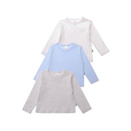 Langarmshirt Liliput, M&auml;dchen, Gr. 86/92, bunt (mehrfarbig), 100% Baumwolle, unifarben, normal, Rundhals, Shirts Langarmshirt, mit praktischen Druckkn&ouml;pfen