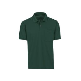 Poloshirt TRIGEMA "TRIGEMA Polohemd mit Brusttasche", Herren, Gr. 4XL, gr&uuml;n (tanne), 100% Baumwolle, Basic, Shirts