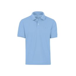 Poloshirt TRIGEMA "TRIGEMA Poloshirt DELUXE Piqu&eacute;", M&auml;dchen, Gr. 92, blau (horizont), 100% Baumwolle, Basic, Shirts