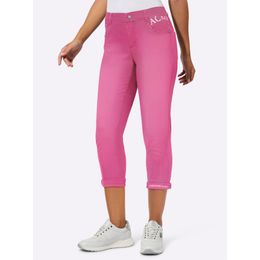5-Pocket-Jeans Ascari, Damen, Gr. 46, Normalgr&ouml;&szlig;en, pink (fuchsia), 91% Baumwolle, 6% Polyester, 3% Elasthan, unifarben, lang, Jeans 5-Pocket-Jeans