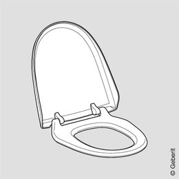 Geberit AquaClean WC-Sitz mit WC-Deckel, 250034111,