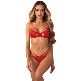Obsessive Dessous-Set &bdquo;Matildea&ldquo; mit B&uuml;gel-BH & Ouvert-String