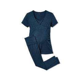 Tchibo - Umstands- und Still-Pyjama - Damen - Gr. L - dunkelblau