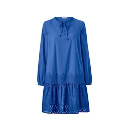 Tchibo - Longbluse mit Stickerei - Damen - Gr. 44 - blau
