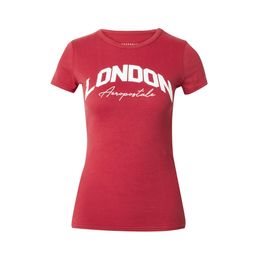 A&eacute;ropostale T-Shirt 'LONDON' Damen Gr&ouml;&szlig;e M feuerrot / wei&szlig;