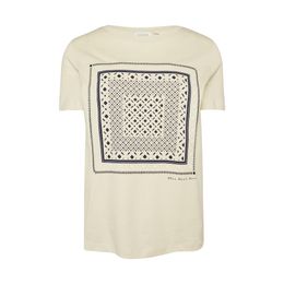 comma, Comma Casual Identity T-Shirt Damen Gr&ouml;&szlig;e L beige / nachtblau